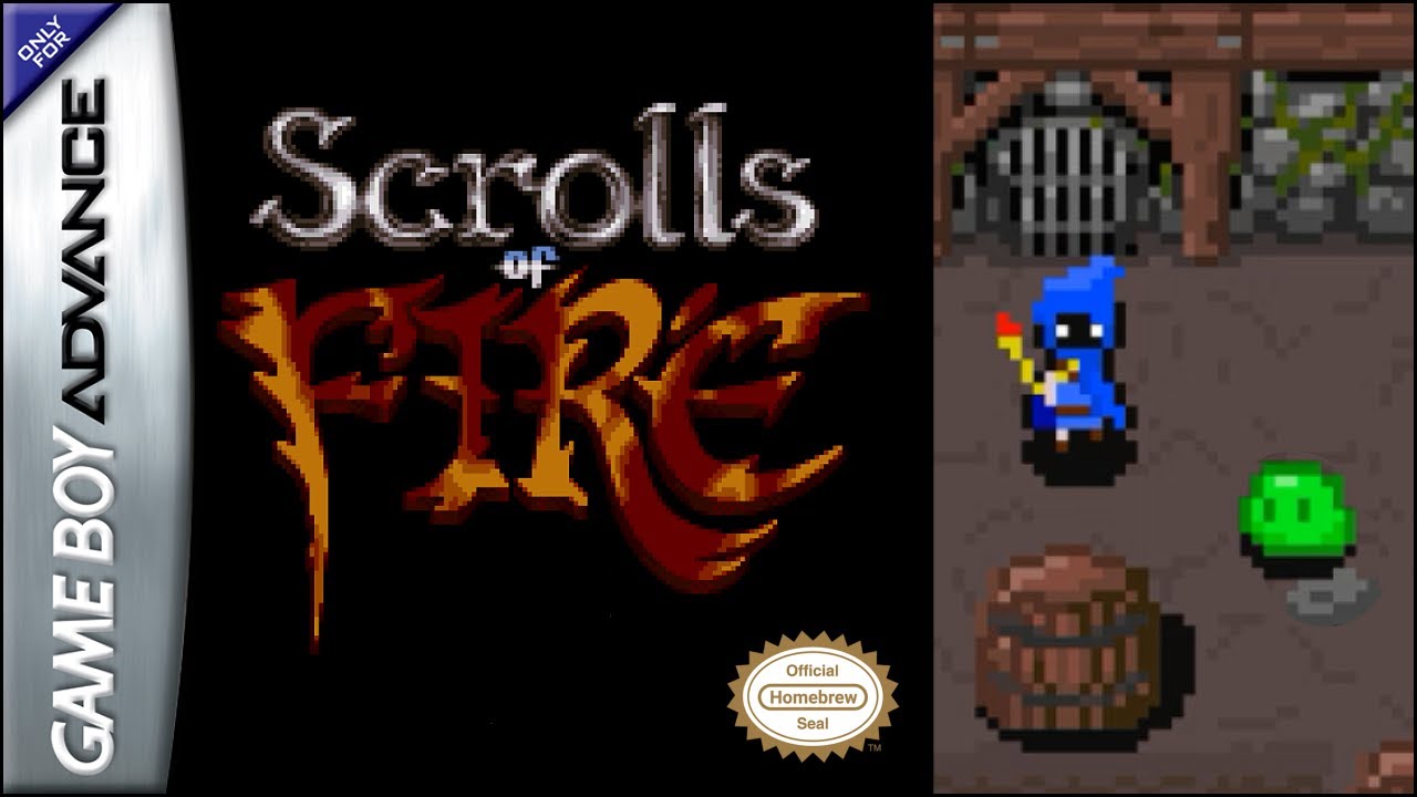 Scrolls of Fire - Homebrew [GBA] Gameplay - YouTube