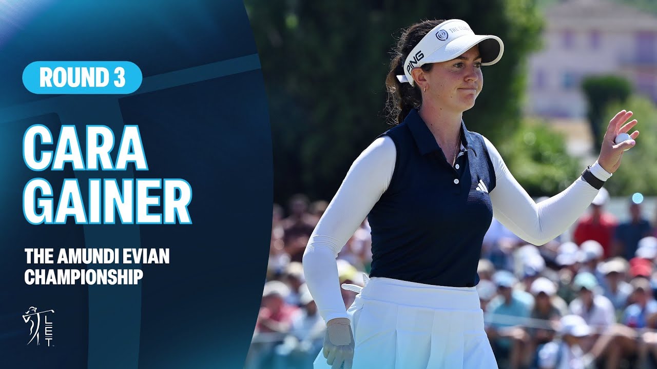 Cara Gainer fires 64 (-7) to lead the Amundi Evian Championship! - YouTube