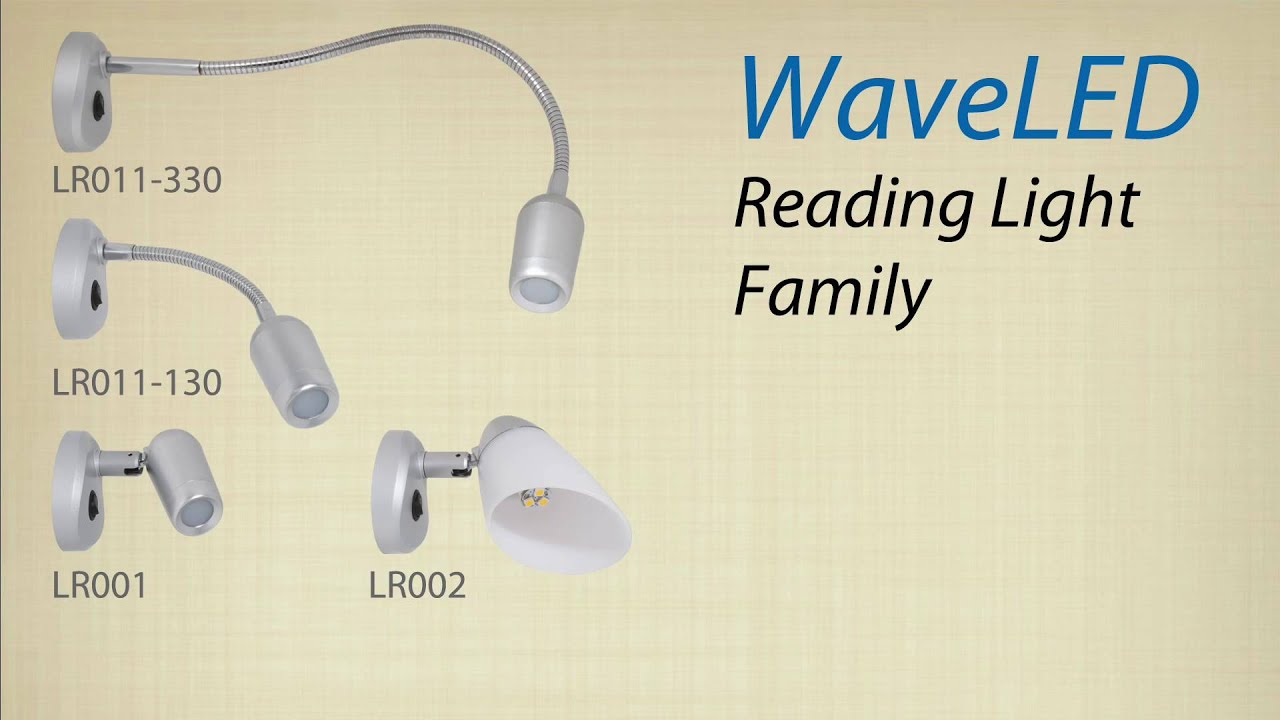 Wave LED Reading Lights - YouTube