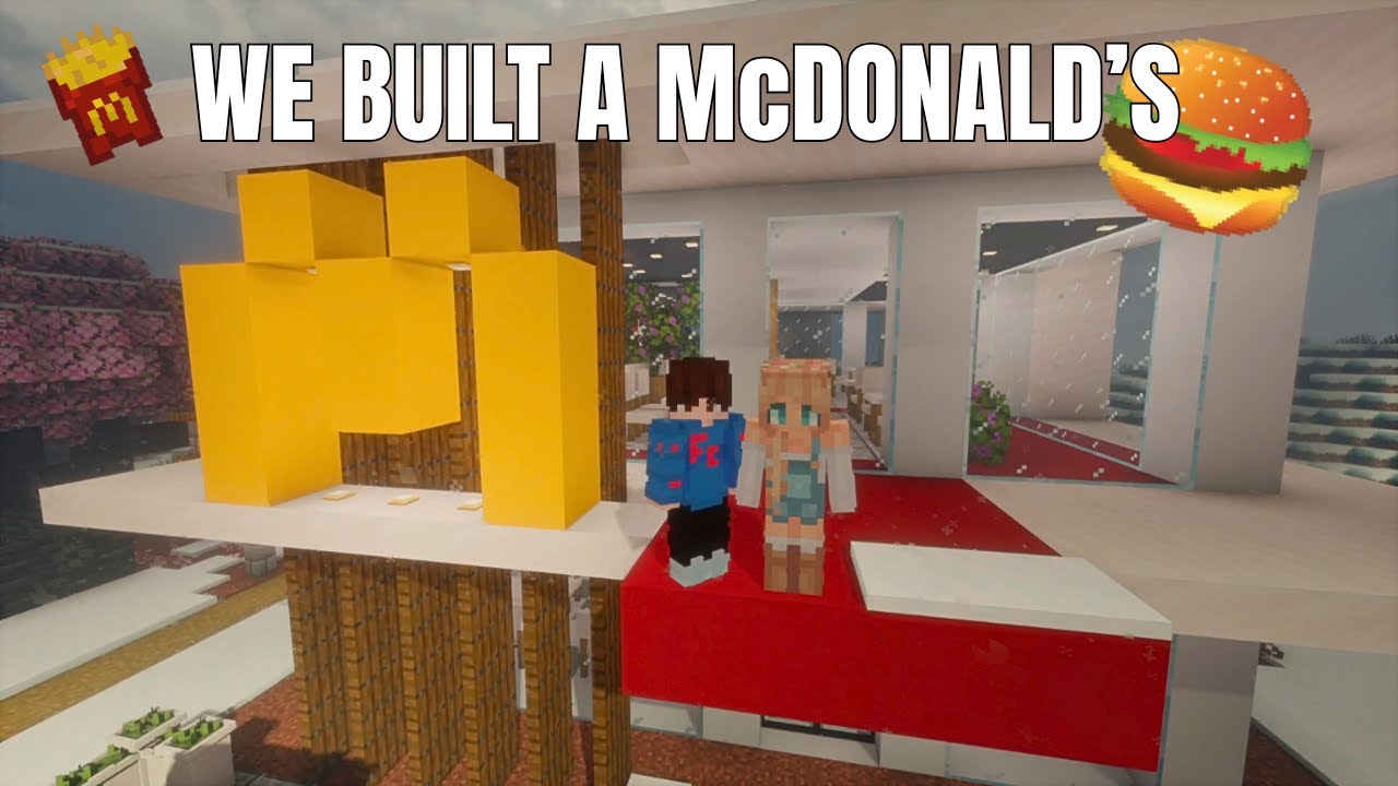 Building McDonald's Interior in Minecraft 🍟 | Cozy Fast Food Design ...