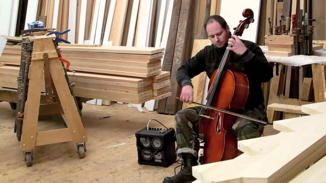Brandon Smith playing cello at Seattle Stair - YouTube