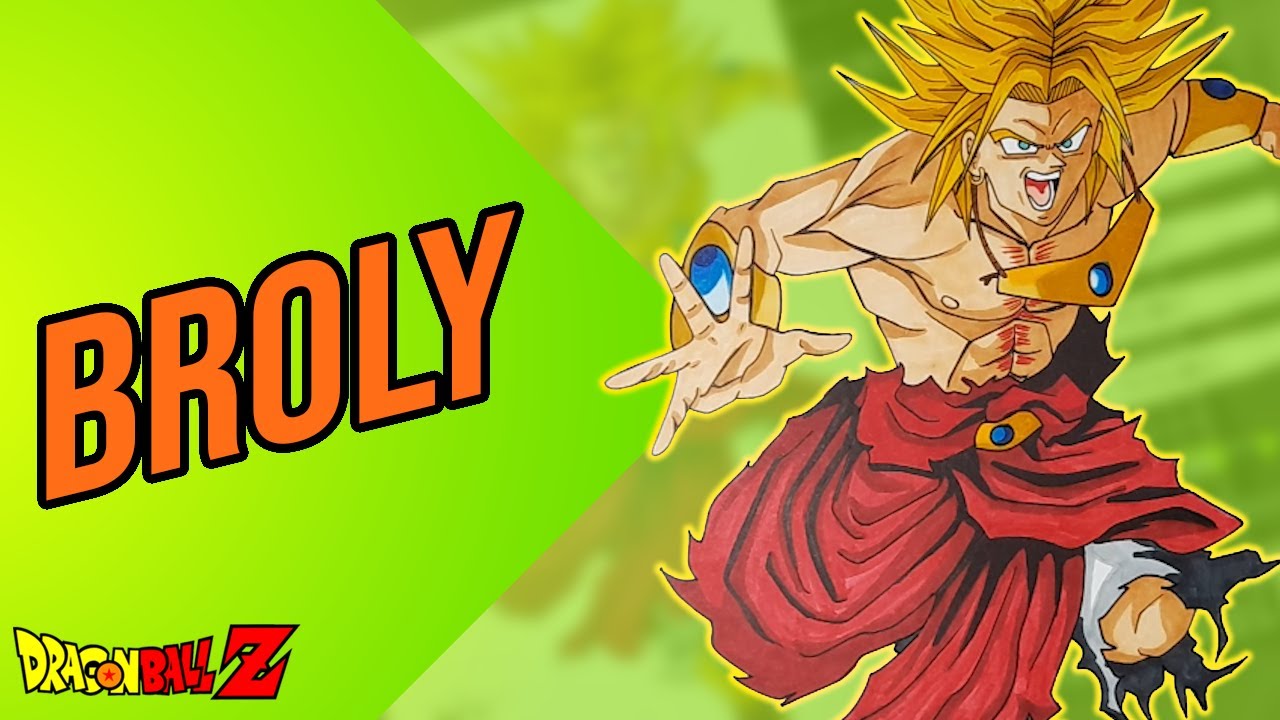 Cómo dibujar a Broly Tutorial | Speed Draw Broly | El Super Saiyajin ...