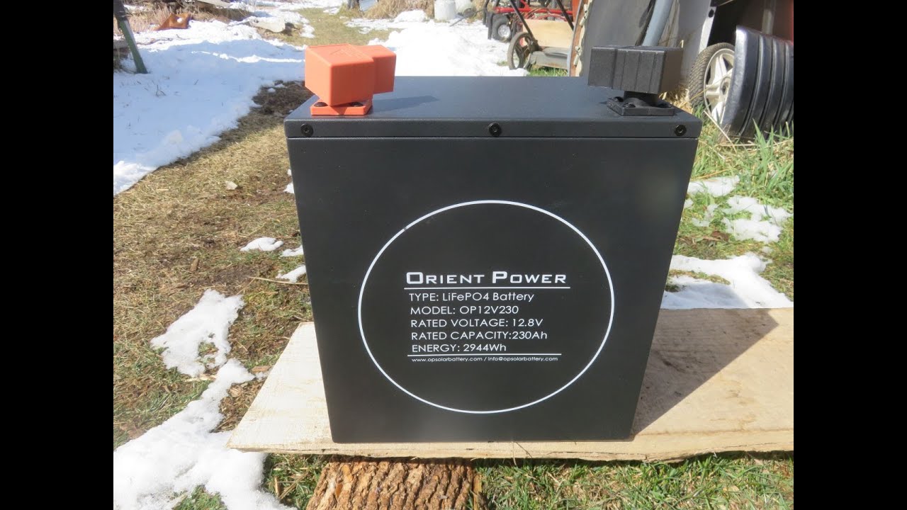 Orient Power 12v 230Ah LiFePO4 lithium battery review - YouTube