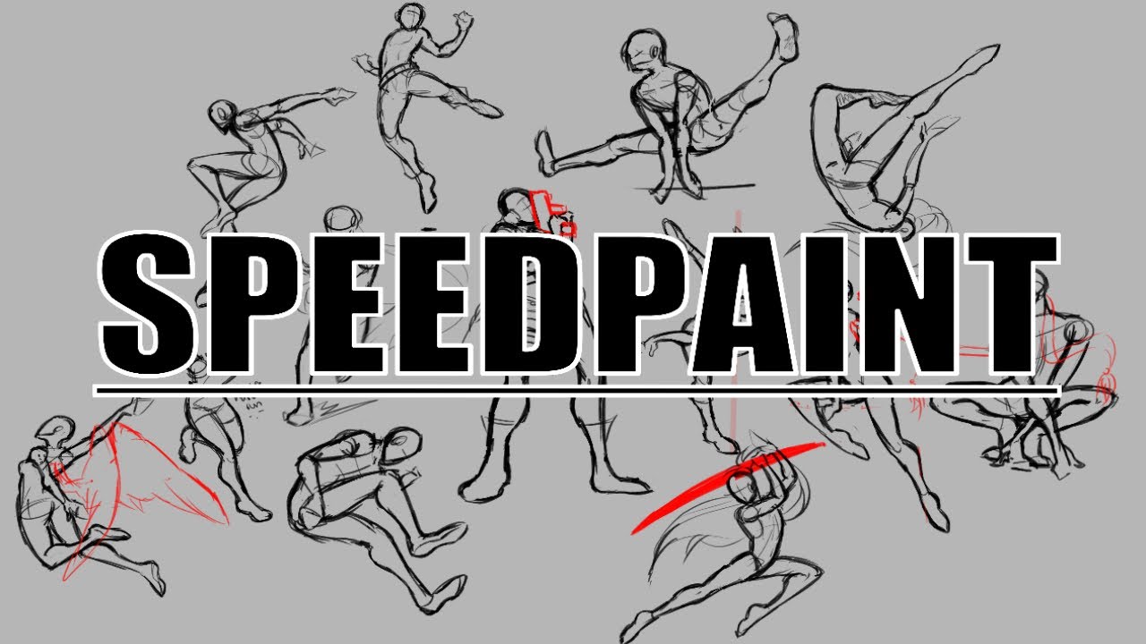 [Speedpaint #1] Pose Study/Sketching - YouTube