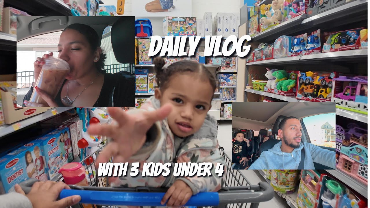 Daily vlog w/ 3 kids under 4 ! - YouTube