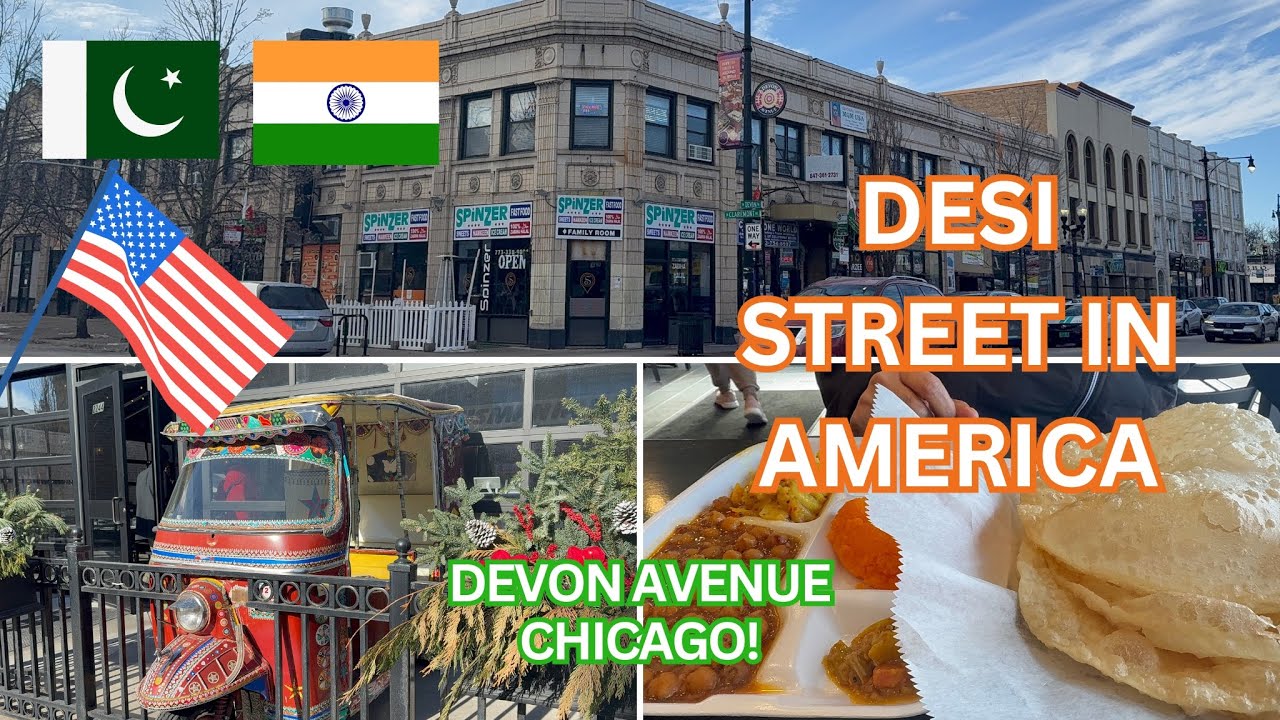 Pakistani 🇵🇰 Street in America 🇺🇸 || Devon Avenue Chicago || Daily Life ...