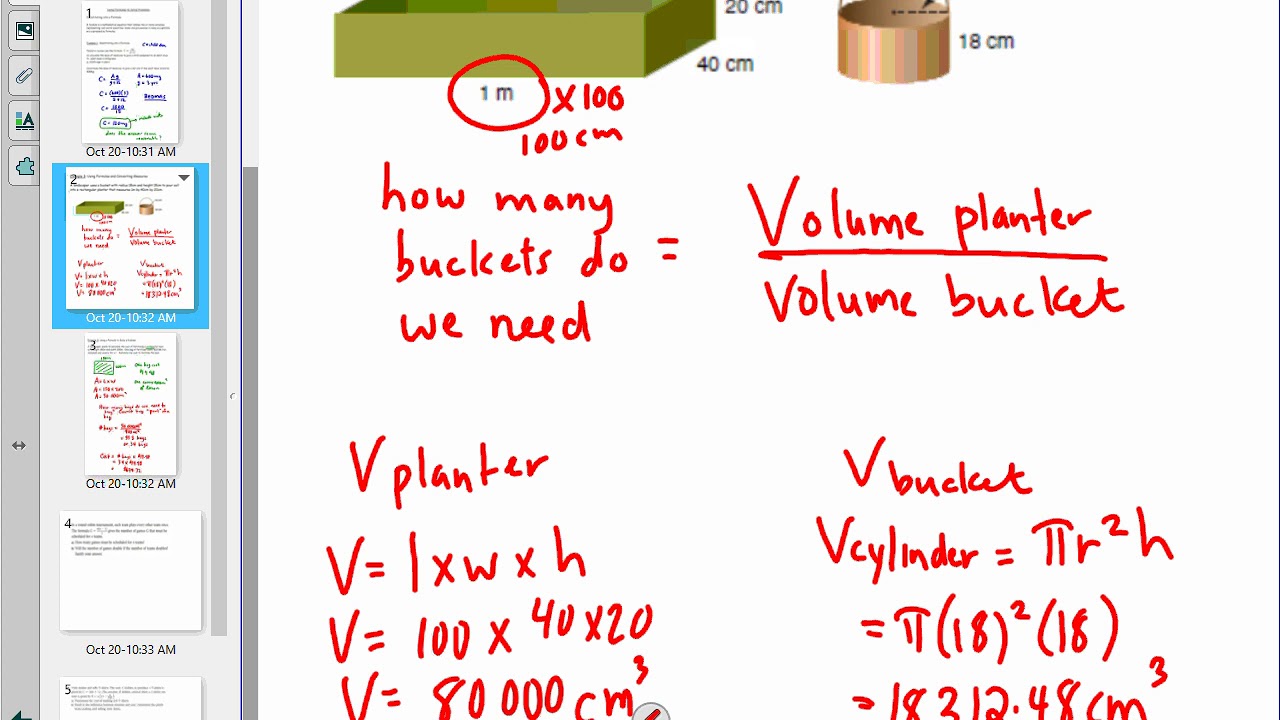 MAP4C Using Formulas - YouTube
