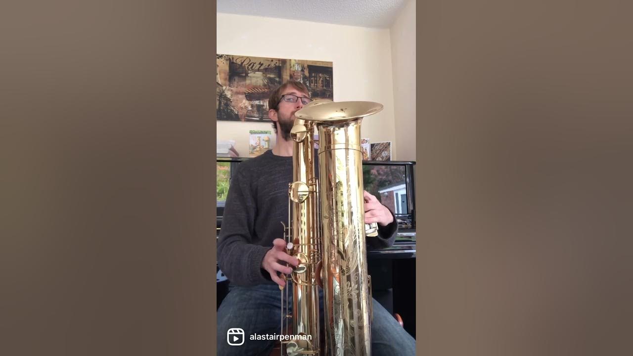 Yardbird Suite on Tubax! (Contrabass Saxophone) - YouTube