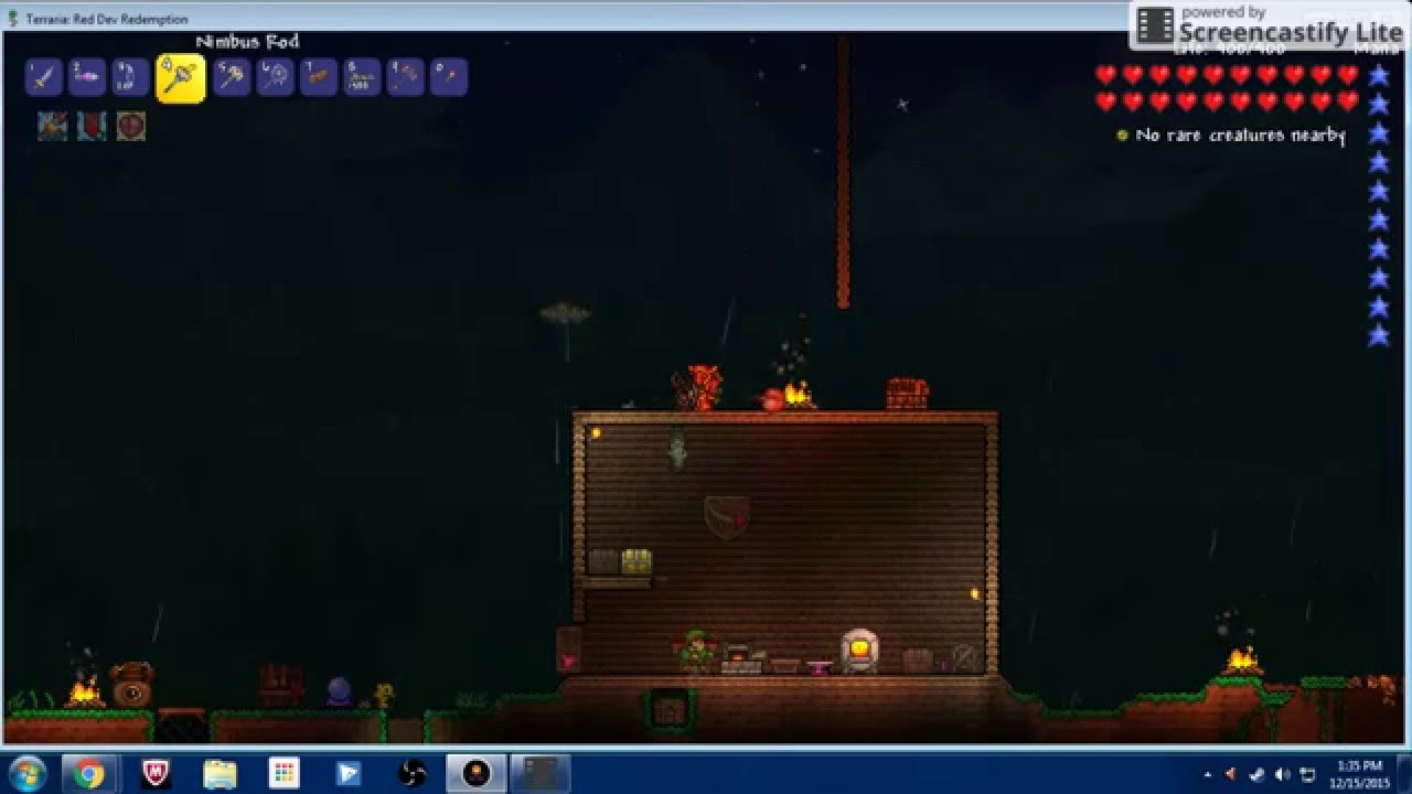 Terraria 1.3 Game Play! NIMBUS ROD! - YouTube