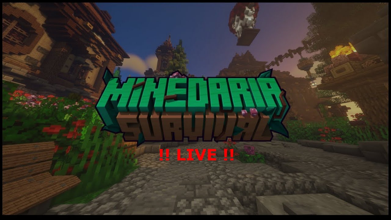Facciamo il viaggio del mondo su Minedaria! 🌍 - Minedaria Live 🔴 #1 ...
