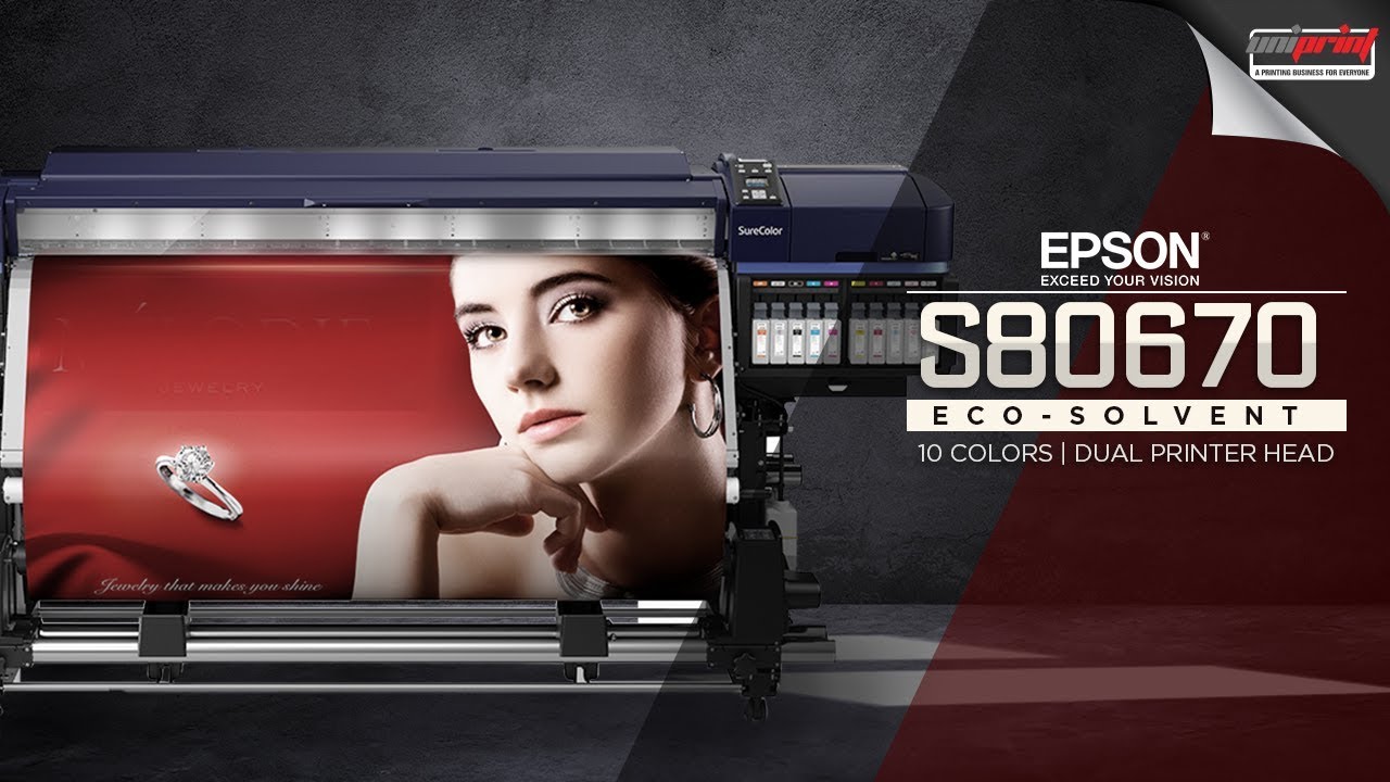 The Epson SureColor SC-S80670 (Eco-Solvent Printer) - YouTube