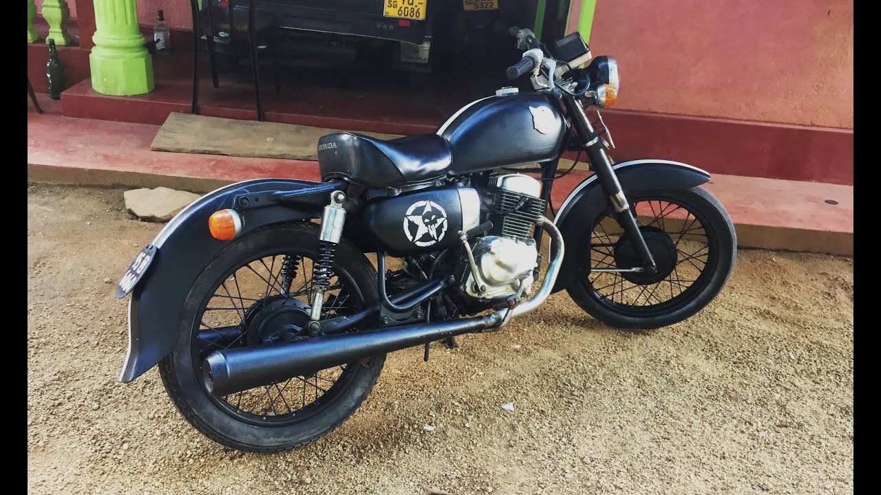 modified cd 125 t twin, royal nfield, - YouTube