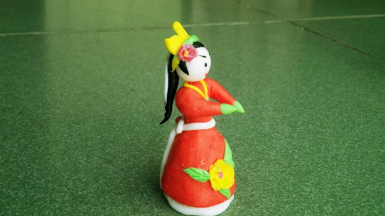 How To Create Doll Girl From Rice Flour - Tò He Art - YouTube