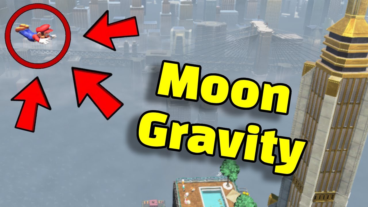 What If Moon Gravity was Everywhere (Super Mario Odyssey) - YouTube