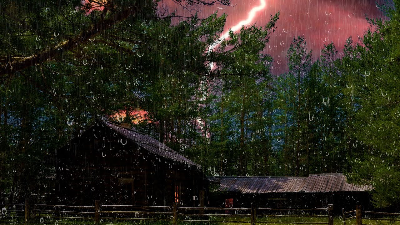 Rain Sounds ASMR For Deep Sleep | Pouring Rain Sounds And Thunderstorm ...
