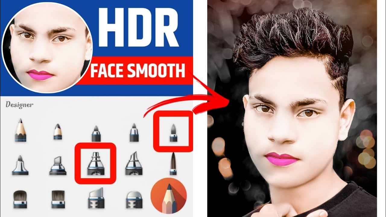 सबसे Best Face Smooth Photo Editing || PicsArt Oil Paint Face Smooth ...