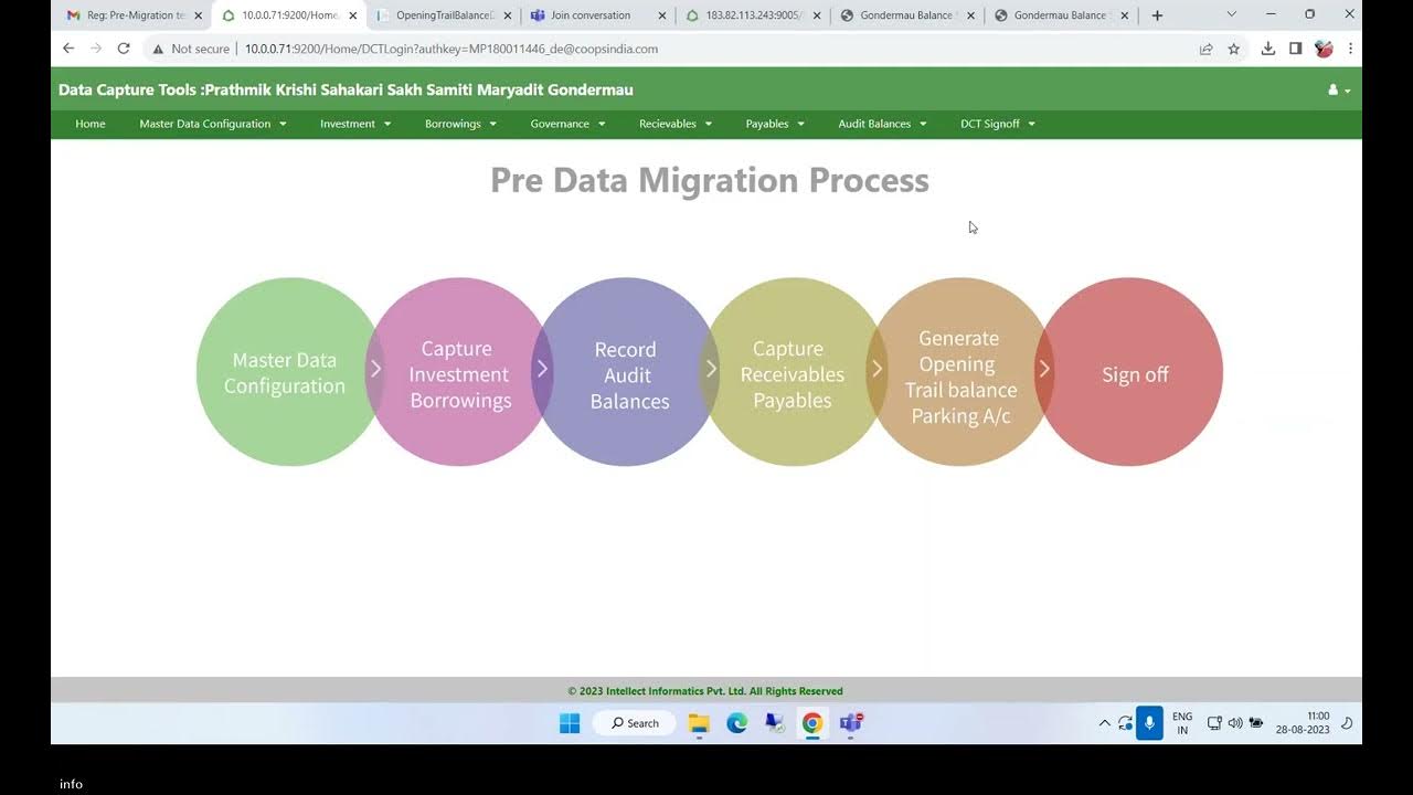 Pre-migration process of UNITE ERP - YouTube