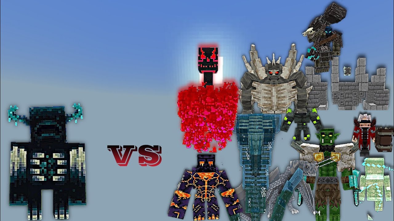 Warden vs Total Carnage Bosses and 1 New Absolute Carnage Boss | Minecraft Bedrock | Mob Battle ...