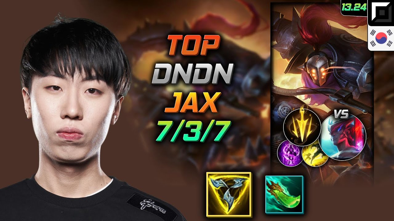 Jax Top Build DnDn Trinity Force Lethal Tempo - LOL KR GrandMaster ...