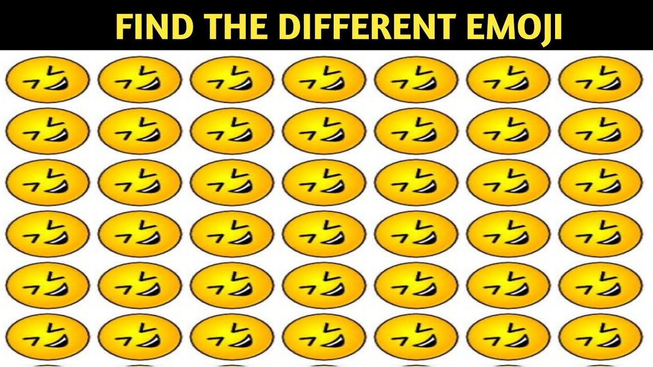 Find The Different Emoji #44 || Find The Emoji Challenge || Emoji Quiz ...
