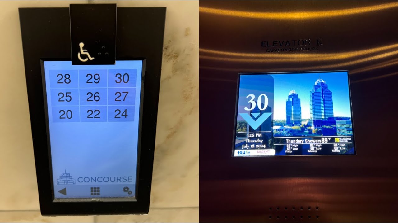 INSANE 1200 FPM Montgomery/Schindler Traction High Rise Elevators at ...