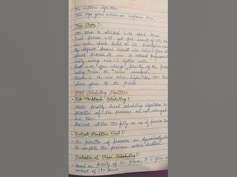 RTOS Scheduling Algorithm.... - YouTube