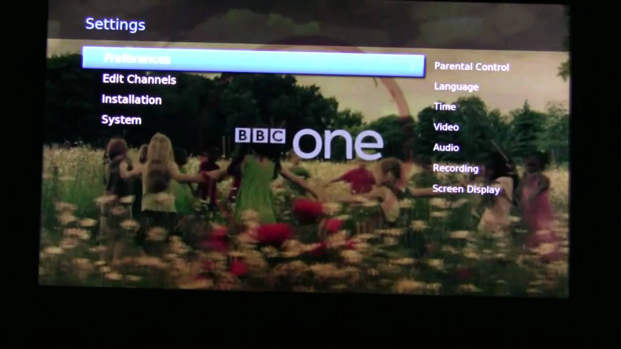 Humax HDR-Fox T2 - Settings and Menus - YouTube