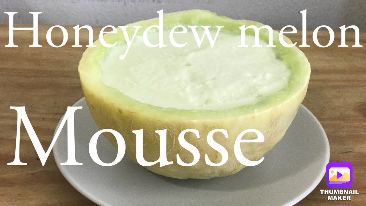 Honeydew Melon Mousse ~dessert recipe~ - YouTube