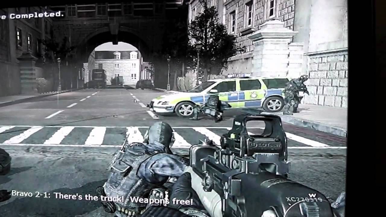 Call of duty MW3 london City police.. truck down - YouTube