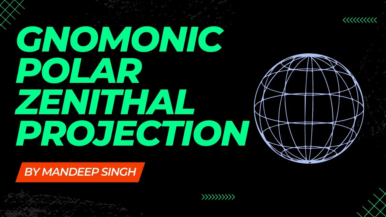 Gnomonic Polar Zenithal Projection. Projections in Geography including ...