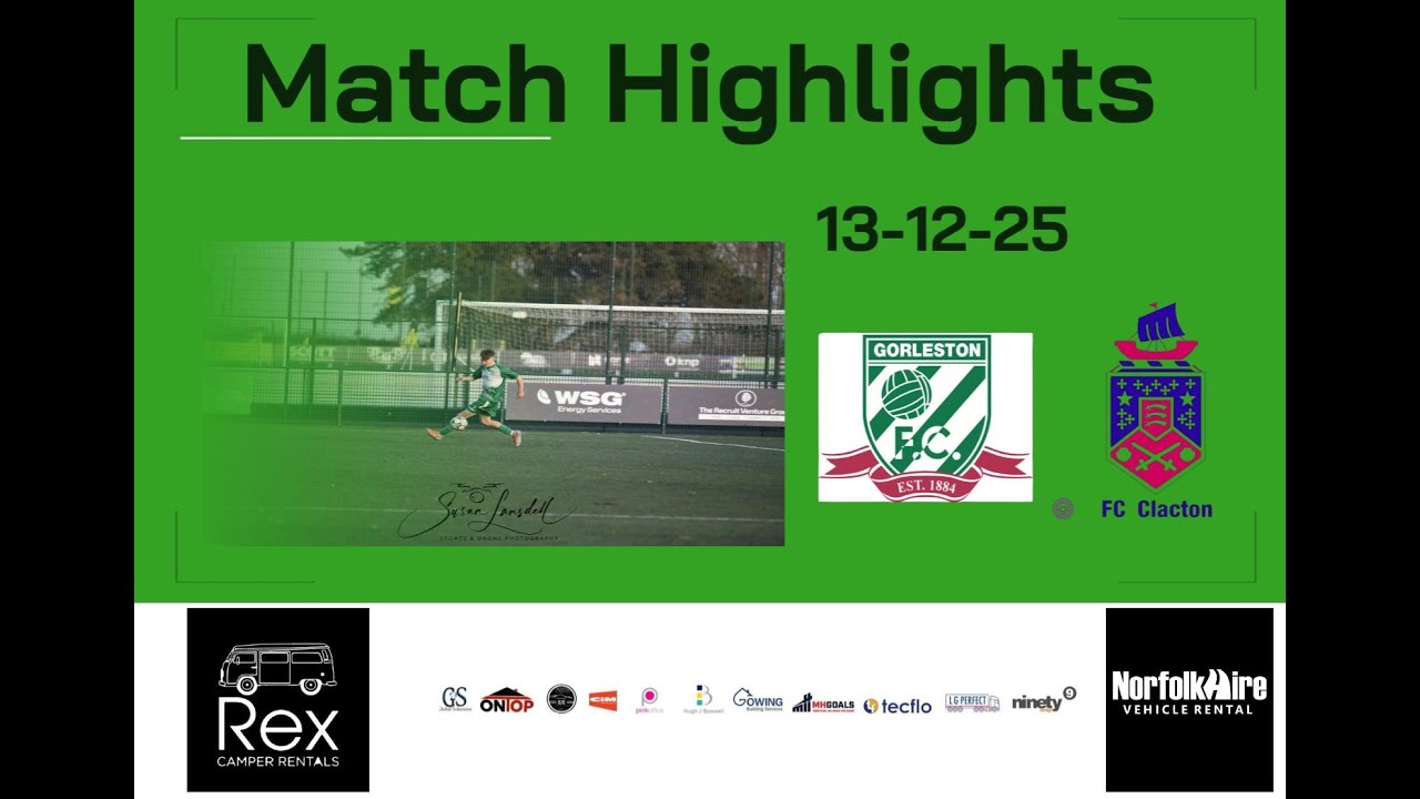 Gorleston Res v FC Clacton Match Highlights - YouTube
