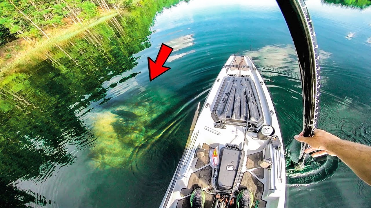 Sight Fishing Ultra CLEAR Water (Kayak Fishing) - YouTube
