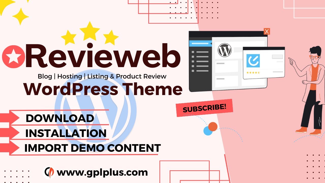 Revieweb – Review WordPress Theme Download, Installation and Import Demo Content - YouTube