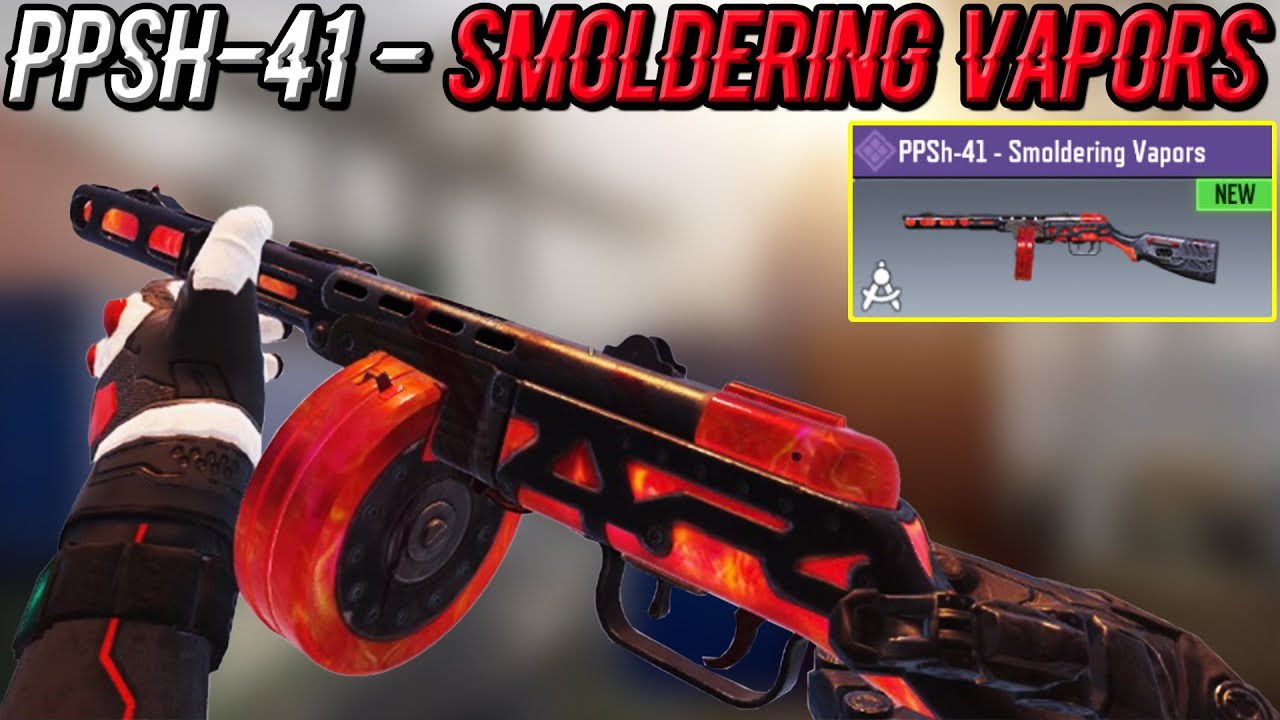PPSH 41 SMOLDERING VAPORS BLUEPRINT CAMO GAMEPLAY in COD MOBILE ...