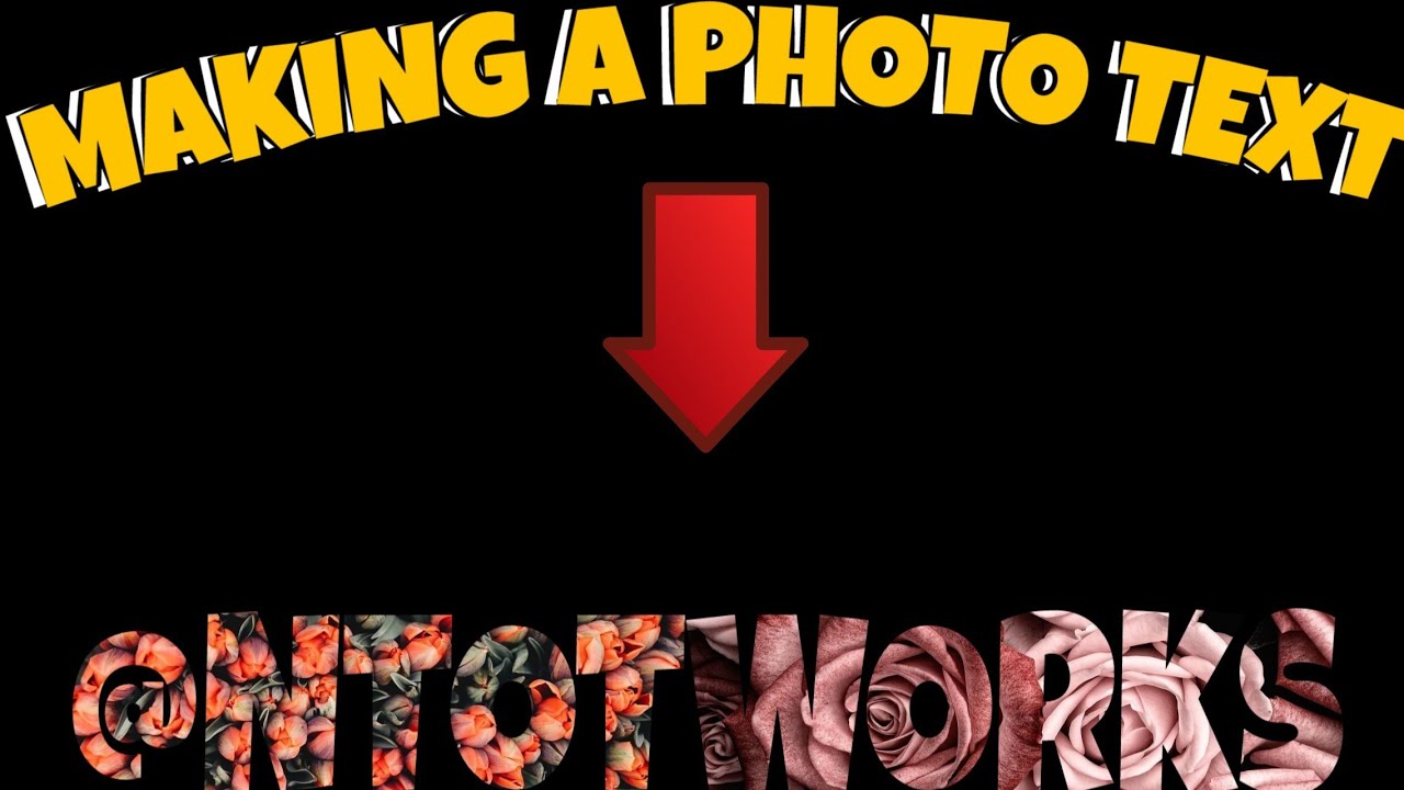 Making a photo text (tutorial) - YouTube