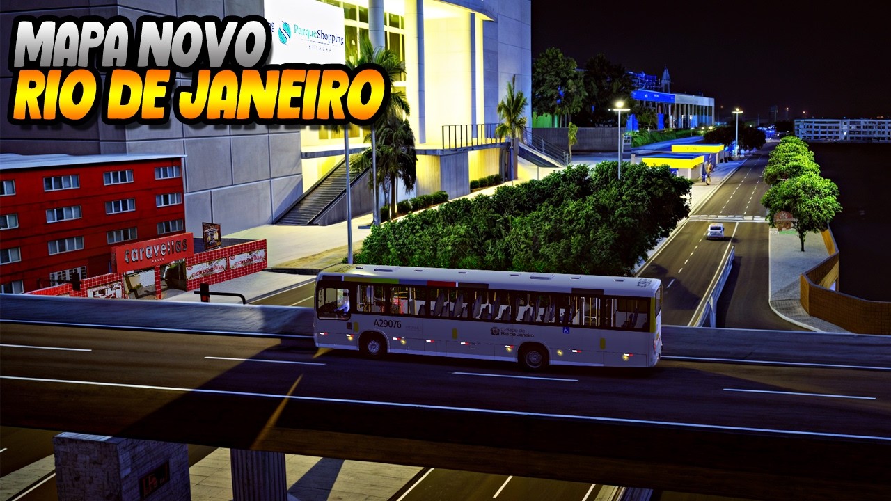 CONHECENDO NOVO MAPA DO RIO DE JANEIRO! PROTON BUS SIMULATOR - PXN V99 ...