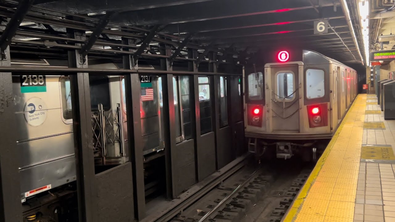 MTA Special: R142 (6) Train Battery Run + R62A (6) Train At East 51st ...