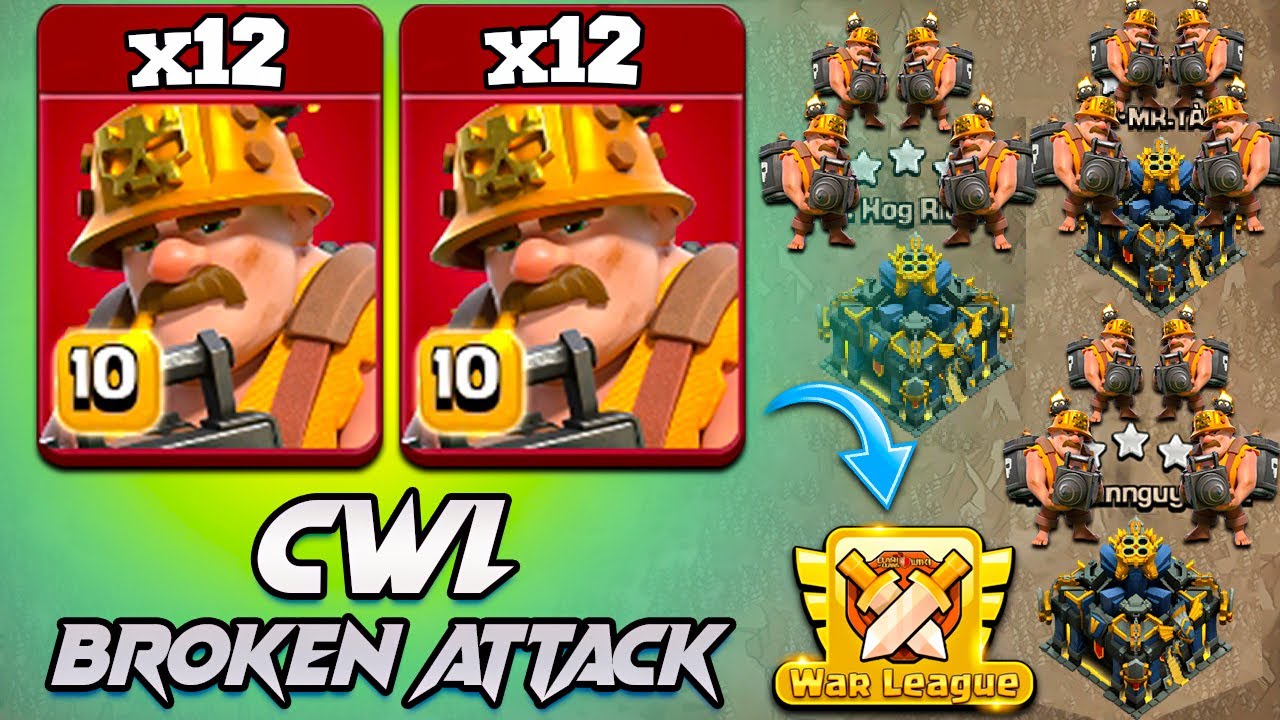 Th17 SUPER MINER Attack is Unstoppable! TH17 Attack Strategy With x12 ...