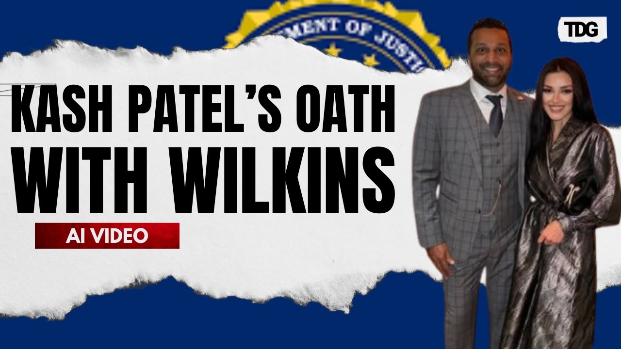 Kash Patel sworn in as FBI Director with girlfriend Alexis Wilkins by ...