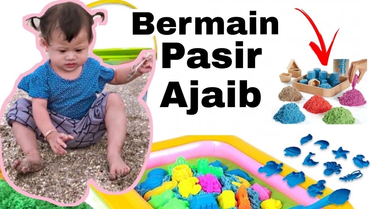 MAINAN PASIR AJAIB warna warni lucu - Magic sand mainan pasir-pasiran ...