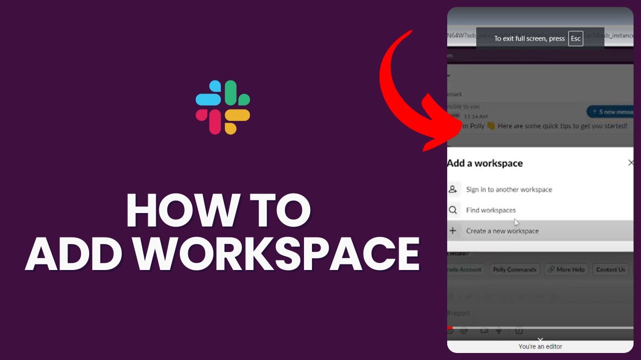 How to Add Workspace in Slack in 2024? - YouTube