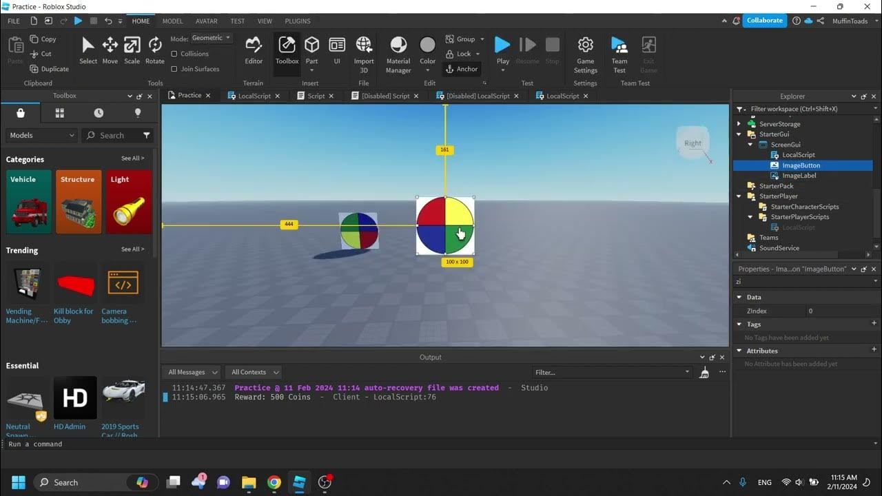 How to create a spinning wheel GUI in Roblox Studio - YouTube