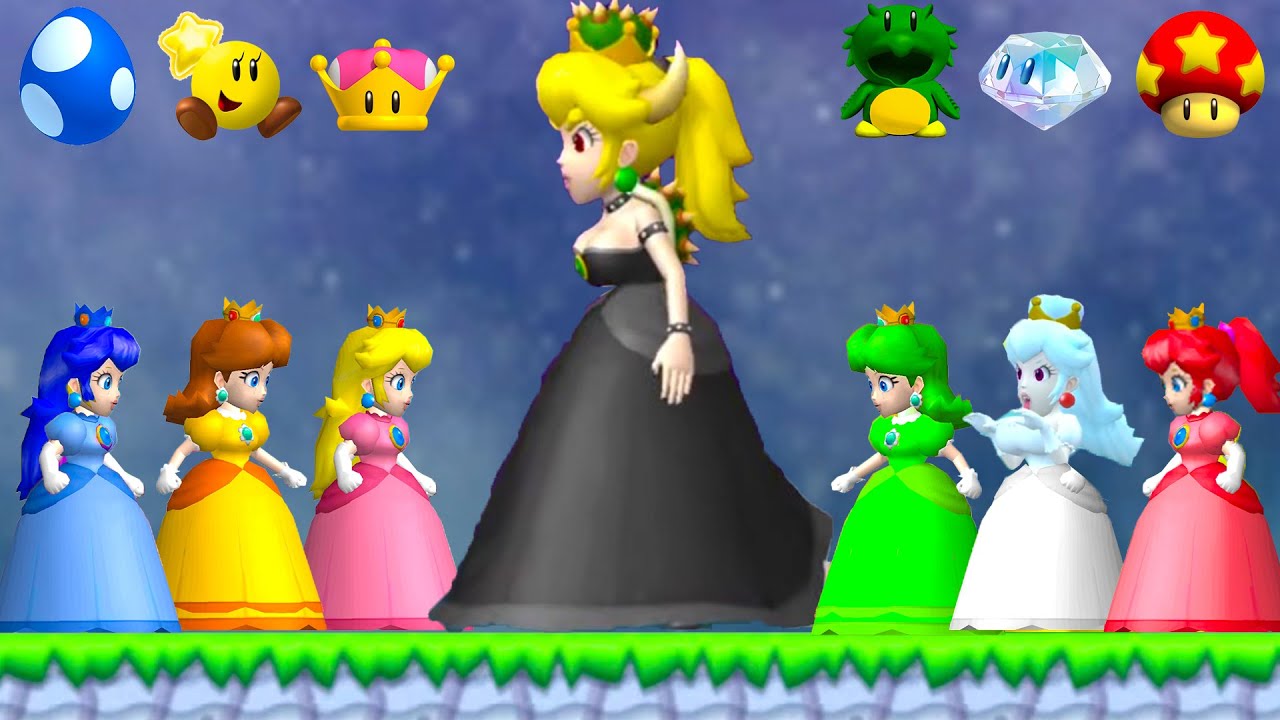 All 7 New Princess Power-Ups in New Super Mario Bros. Wii - YouTube