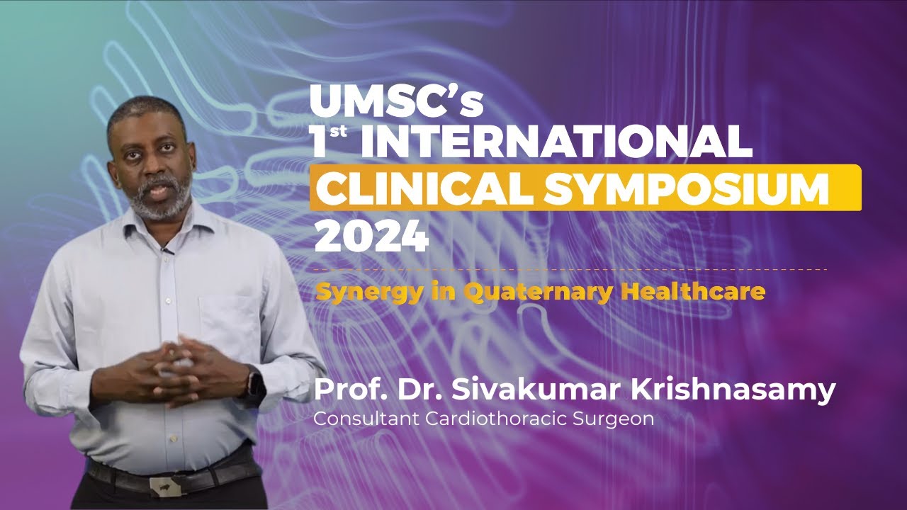 Prof. Dr. Sivakumar - UMSC Symposium 2024 - YouTube