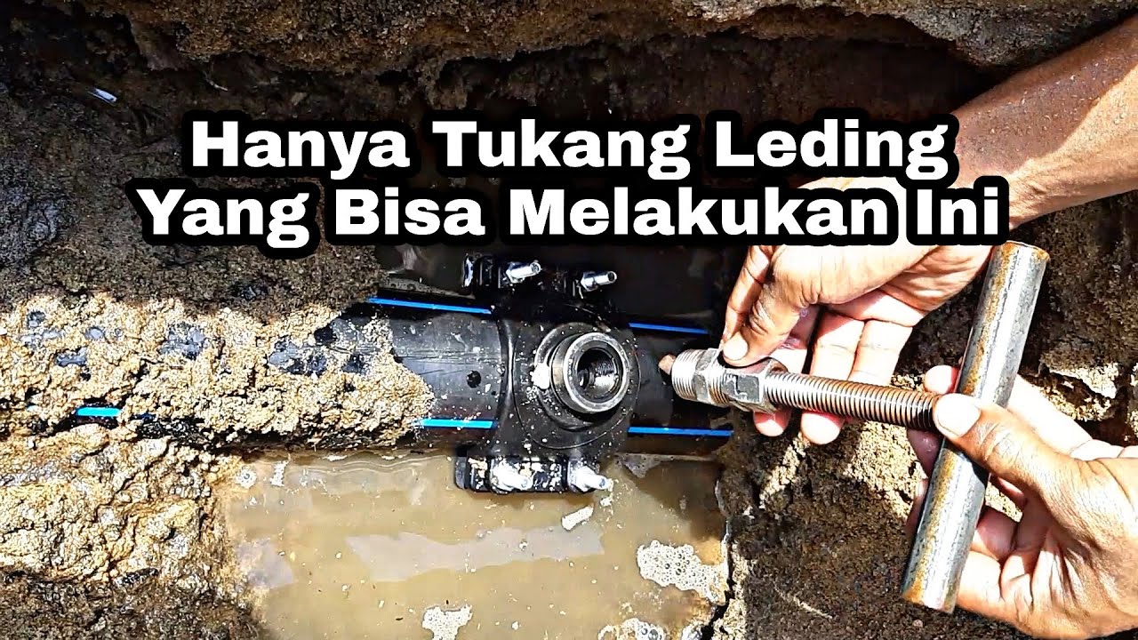 Teknik Manual Mengebor Pipa PAM | Memasang SR - Air Leding - YouTube