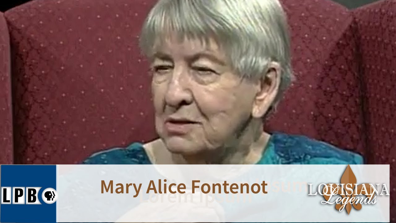 Mary Alice Fontenot | Louisiana Legends - YouTube