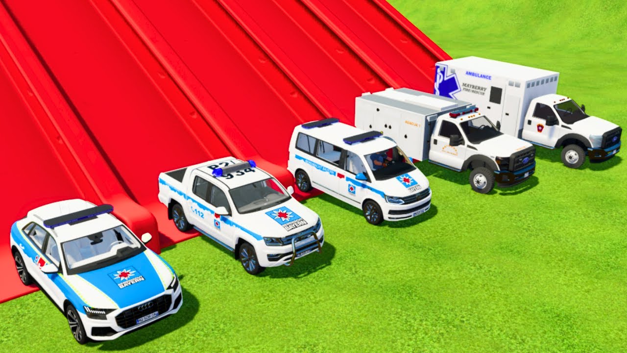 ALL AMBULANCE EMERGENCY VEHICLES TRANSPORTING WITH TRUCKS ! Farming ...