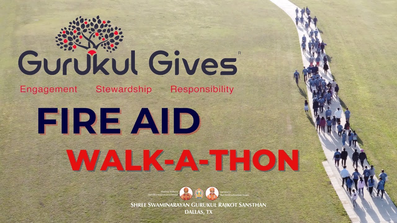 2025 Fire Aid Walkathon | Gurukul Dallas, USA - YouTube