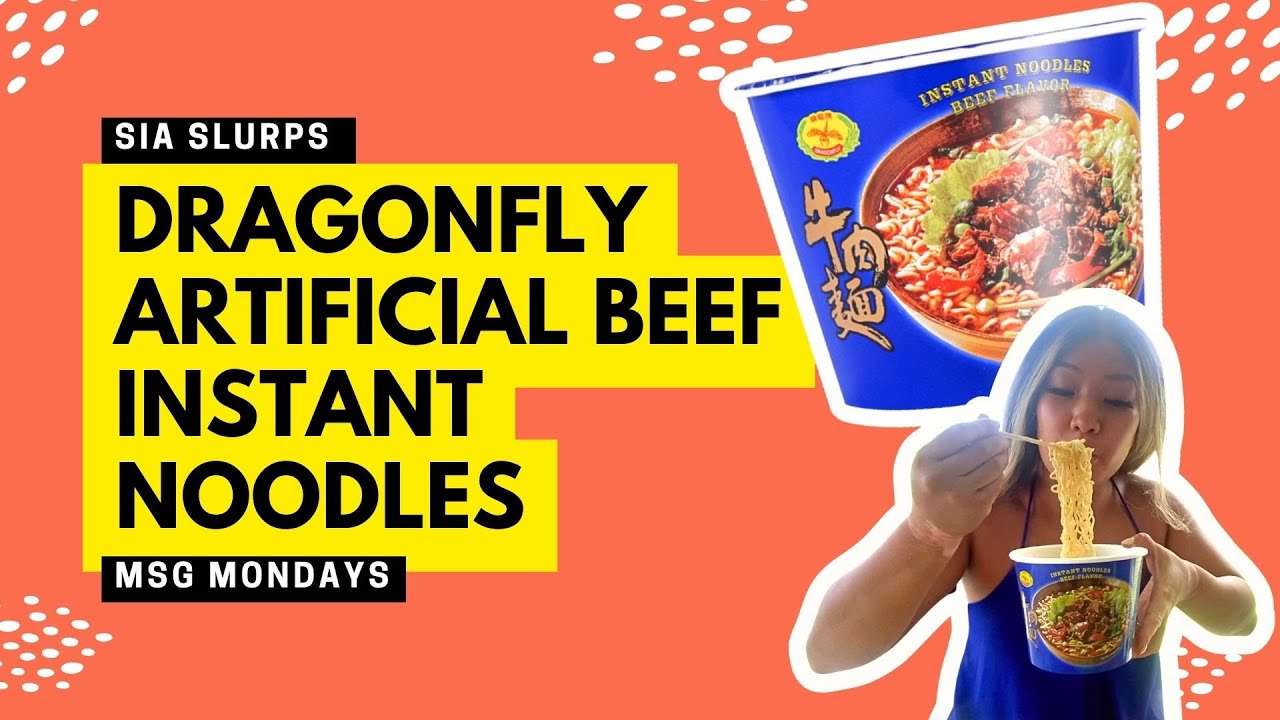 DRAGONFLY ARTIFICIAL BEEF INSTANT NOODLES - Instant Ramen Review! 🍜 ...