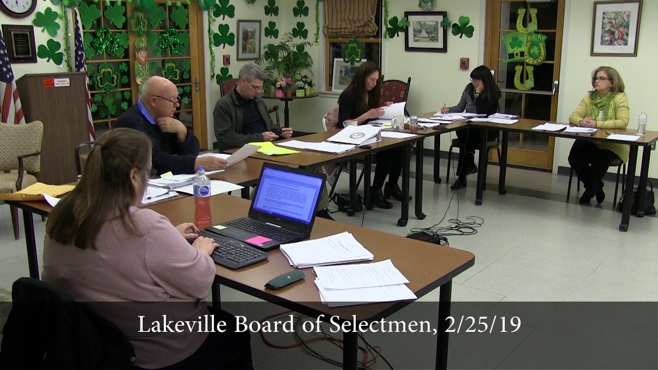 Lakeville Board of Selectmen, 2/25/19 - YouTube